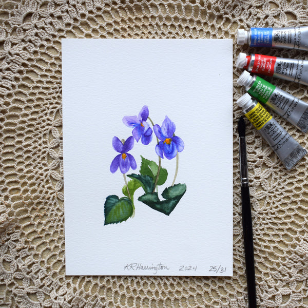 Original VIOLET in the FLOWERS OF MARY COLLECTION – Rose Harrington